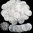 Amazon.com: Elesunory Round Capiz Shells, 200 Pcs Capiz Shells and 100 ...