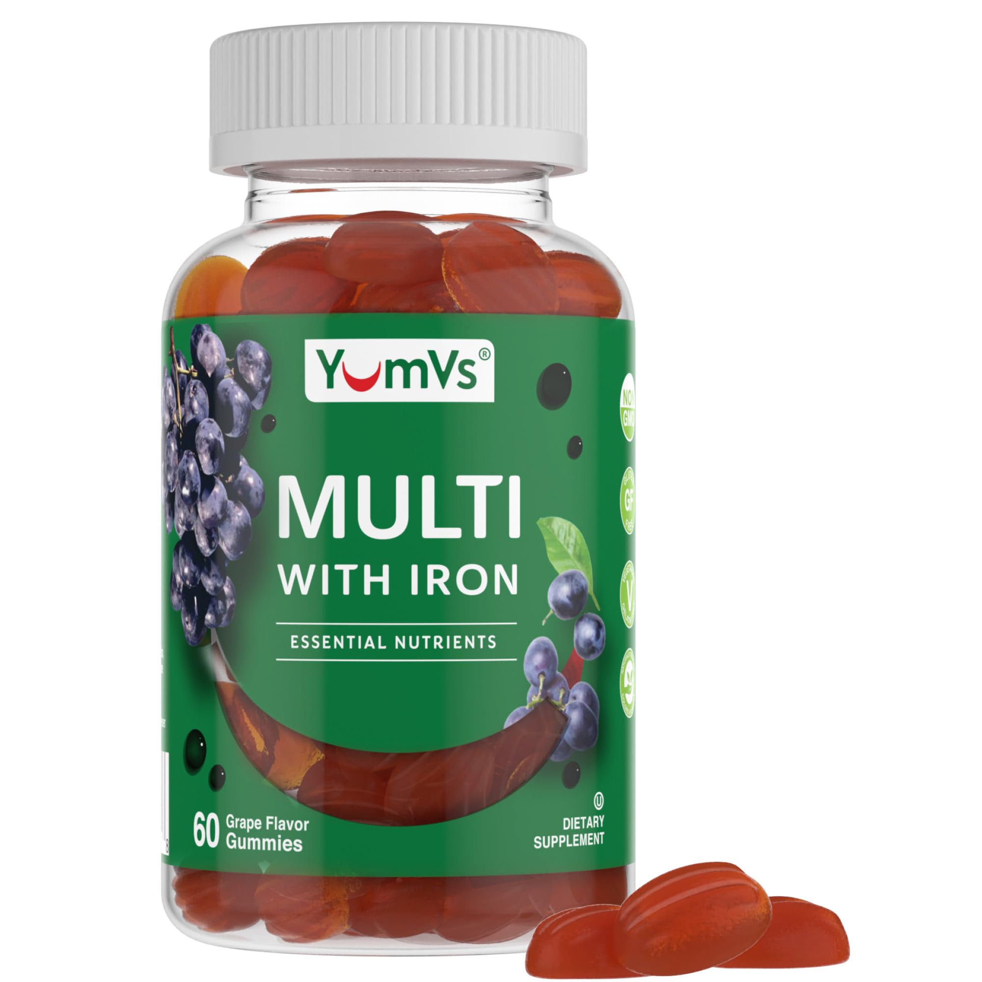 Mua YUM-V'S Iron Gummies - Multivitamin Iron Supplement with Vitamin C ...