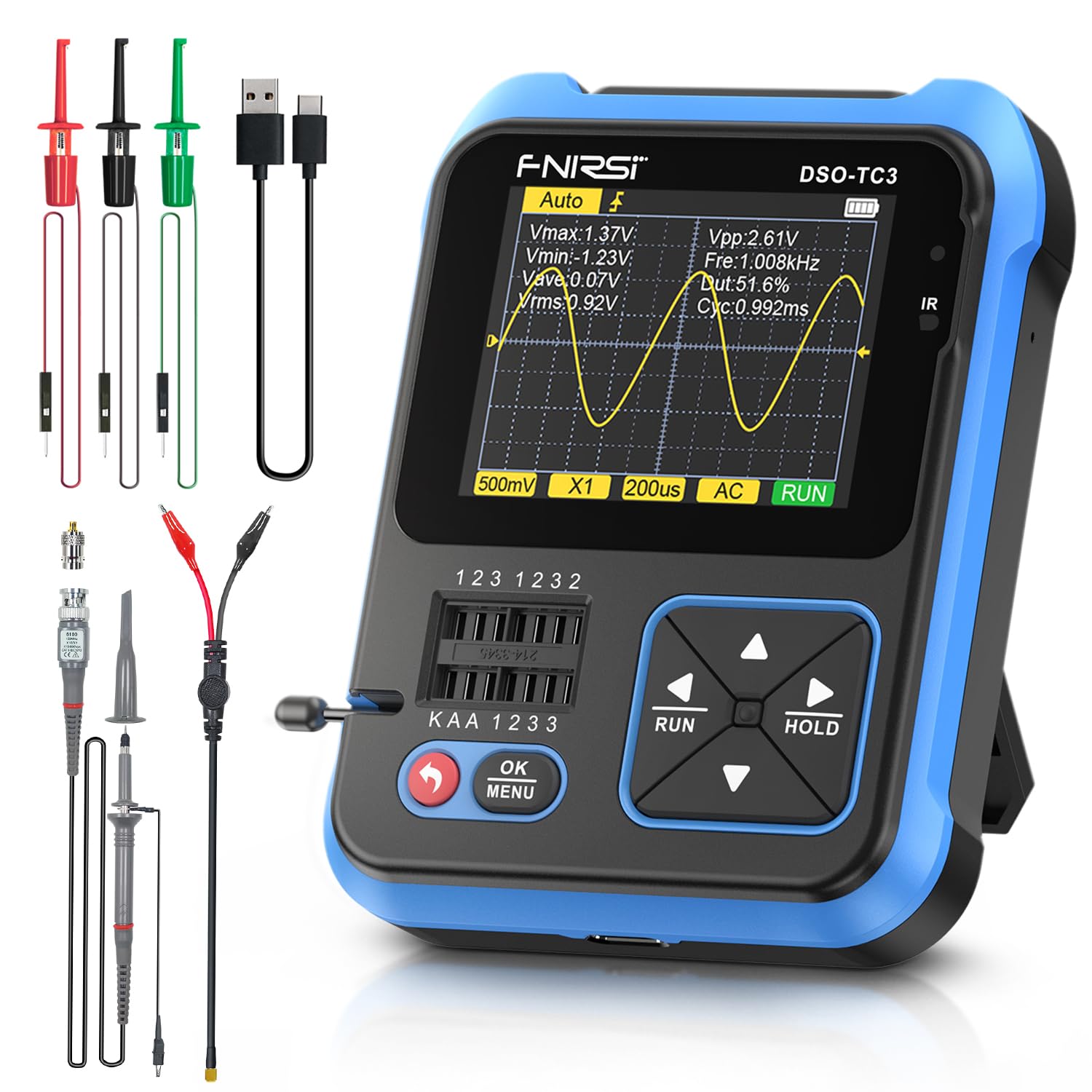 Mua 【Upgraded Model 10X Probe] DSO-TC3 Oscilloscope 3-in-1 Handheld ...