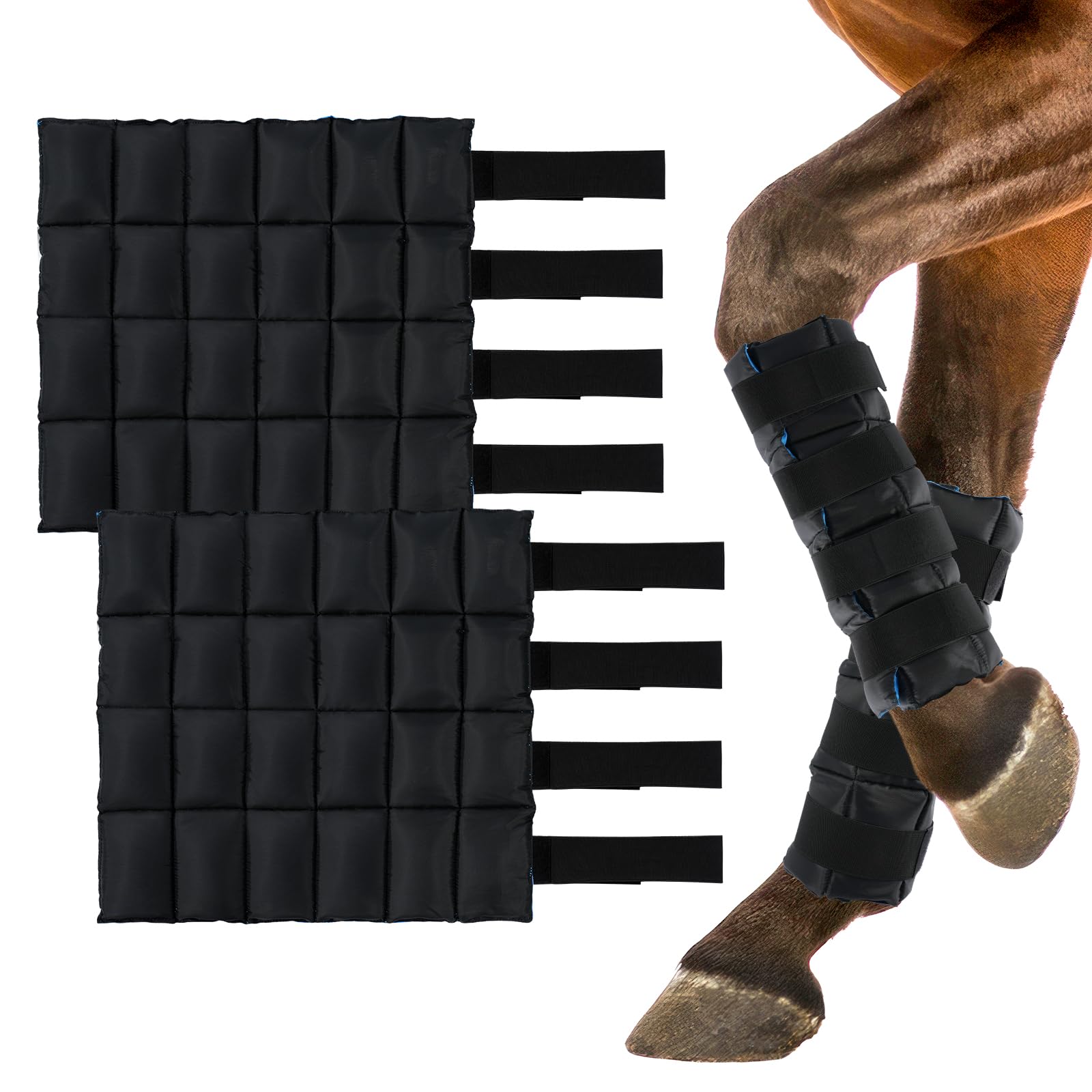 LUFFWELL Horse Leg Wraps Set of 4, Horse Ice Leg Boots Perfect for ...