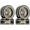 Amazon.com: INJORA 1.0 Plus Brass Beadlock Wheel Rims for SCX24 TRX4M FCX24 1/24 1/18 RC Crawler ...
