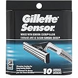 Amazon.com: Gillette Sensor Excel Men's Razor Blade Refills, 10 Count ...