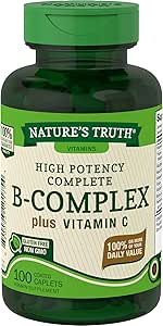 Amazon.com: B Complex Vitamins Plus Vitamin C | 100 Caplets ...