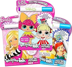 Amazon.com: Girls Coloring Book Imagine Ink for Girls Super Set ...