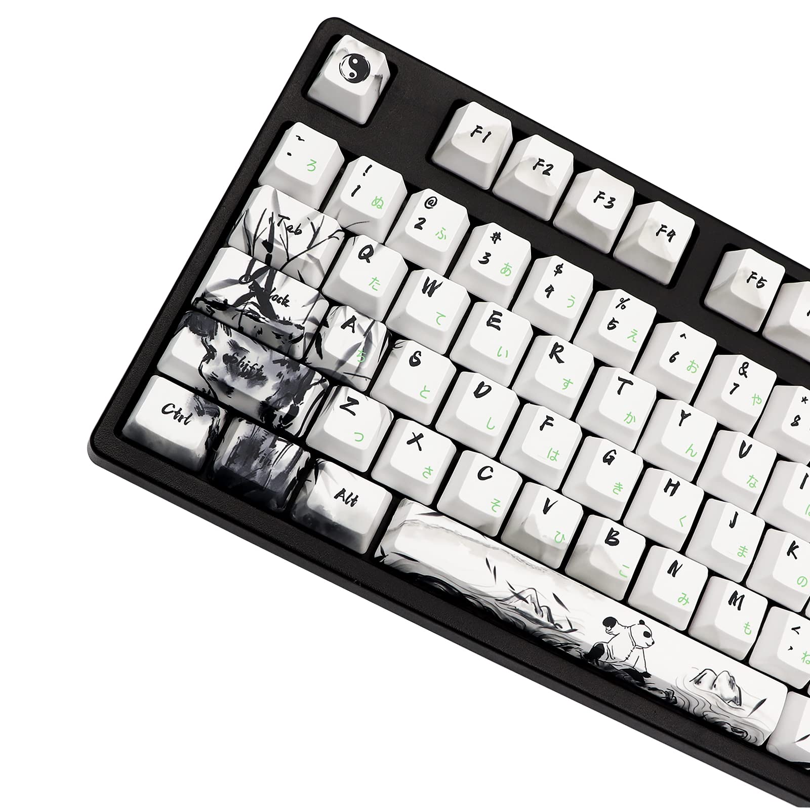 Mua JSJT Panda Keycap PBT Dye Sublimation Japanese Keycaps 110 Keys ...
