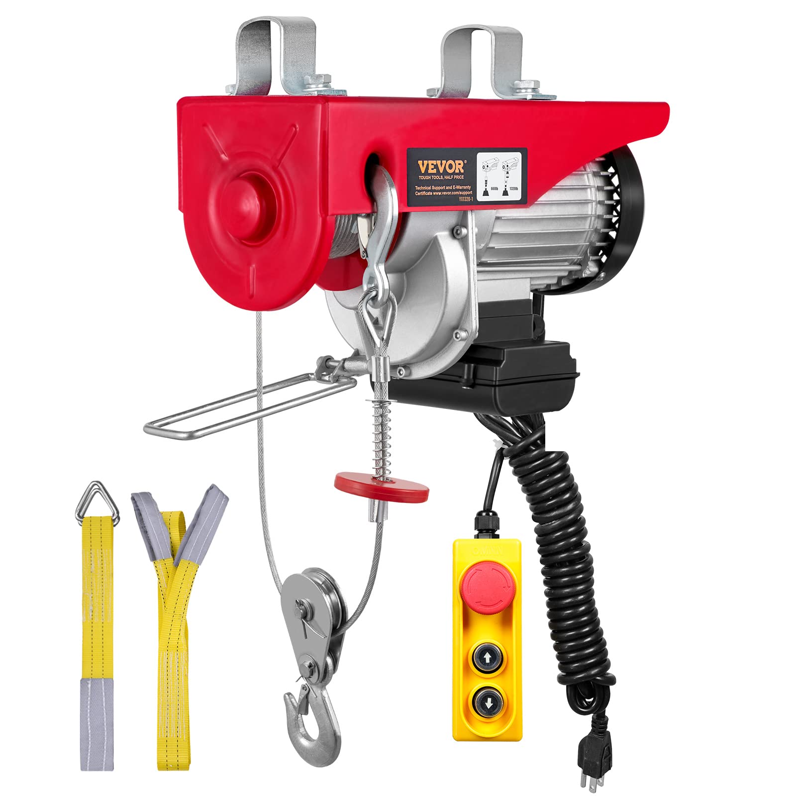 Mua VEVOR Electric Hoist with 14ft Control, 1320LBS Electric Winch ...