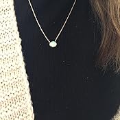 Amazon.com: Ellena Rose Sterling Silver Opal Necklace, 925 Sterling ...