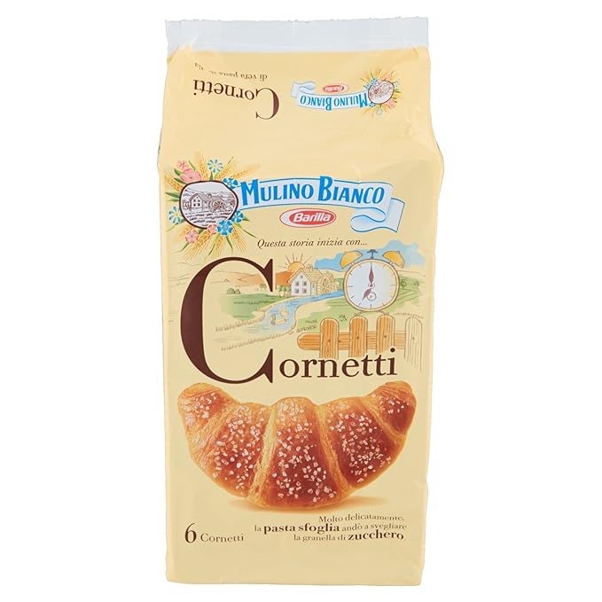 18x Mulino Bianco Cornetti Classici Italian Croissants 40g: Amazon.co ...