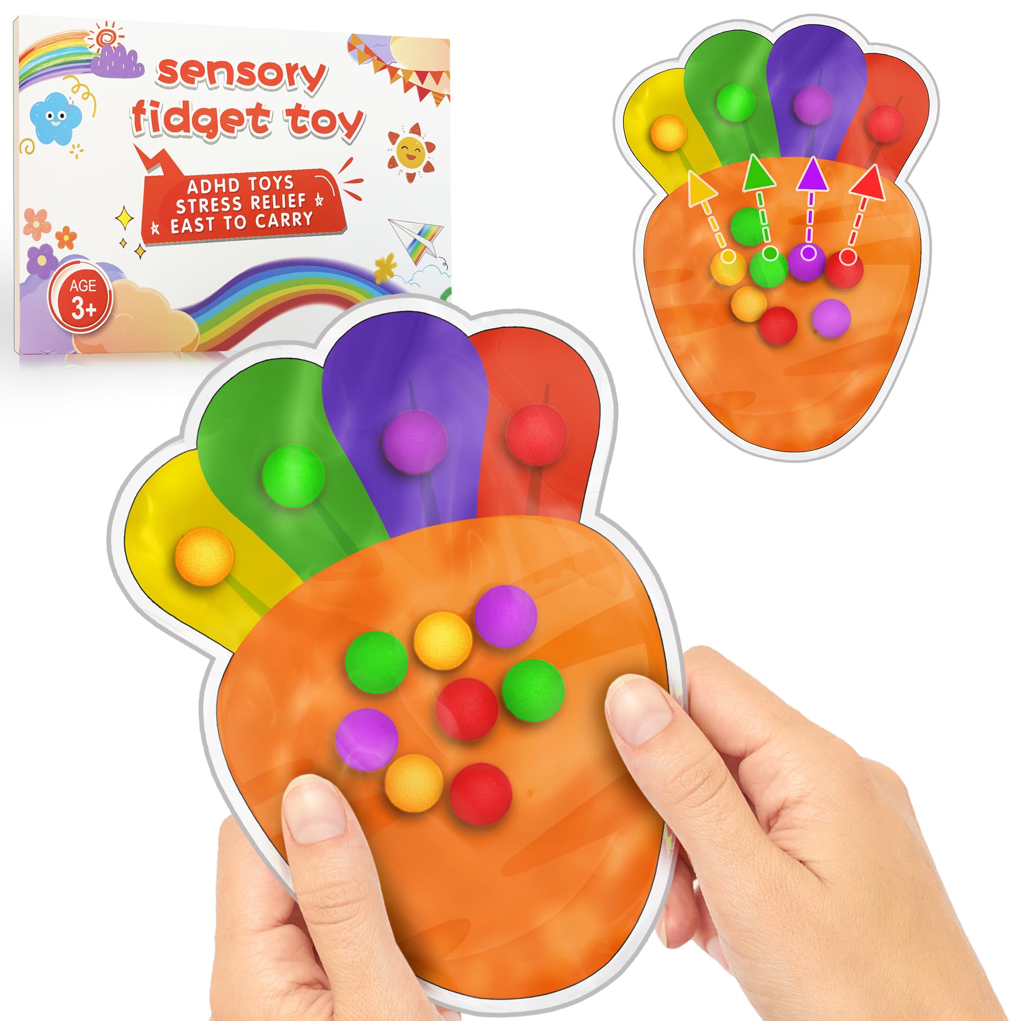 Carrot Color Sorting Sensory Toys, Airplane Travel Activities for ...