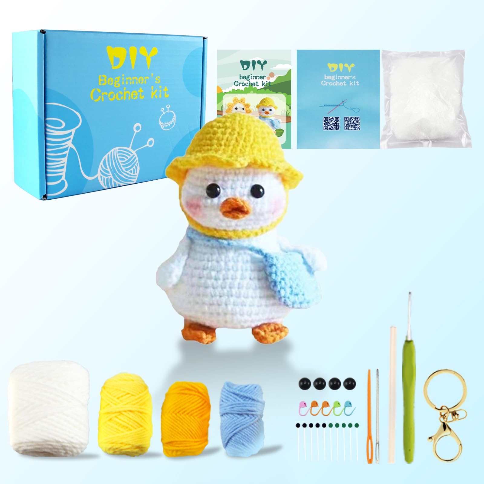 MEPURER Crochet Kit for Beginners Crochet Kit Beginners Crochet Kit ...