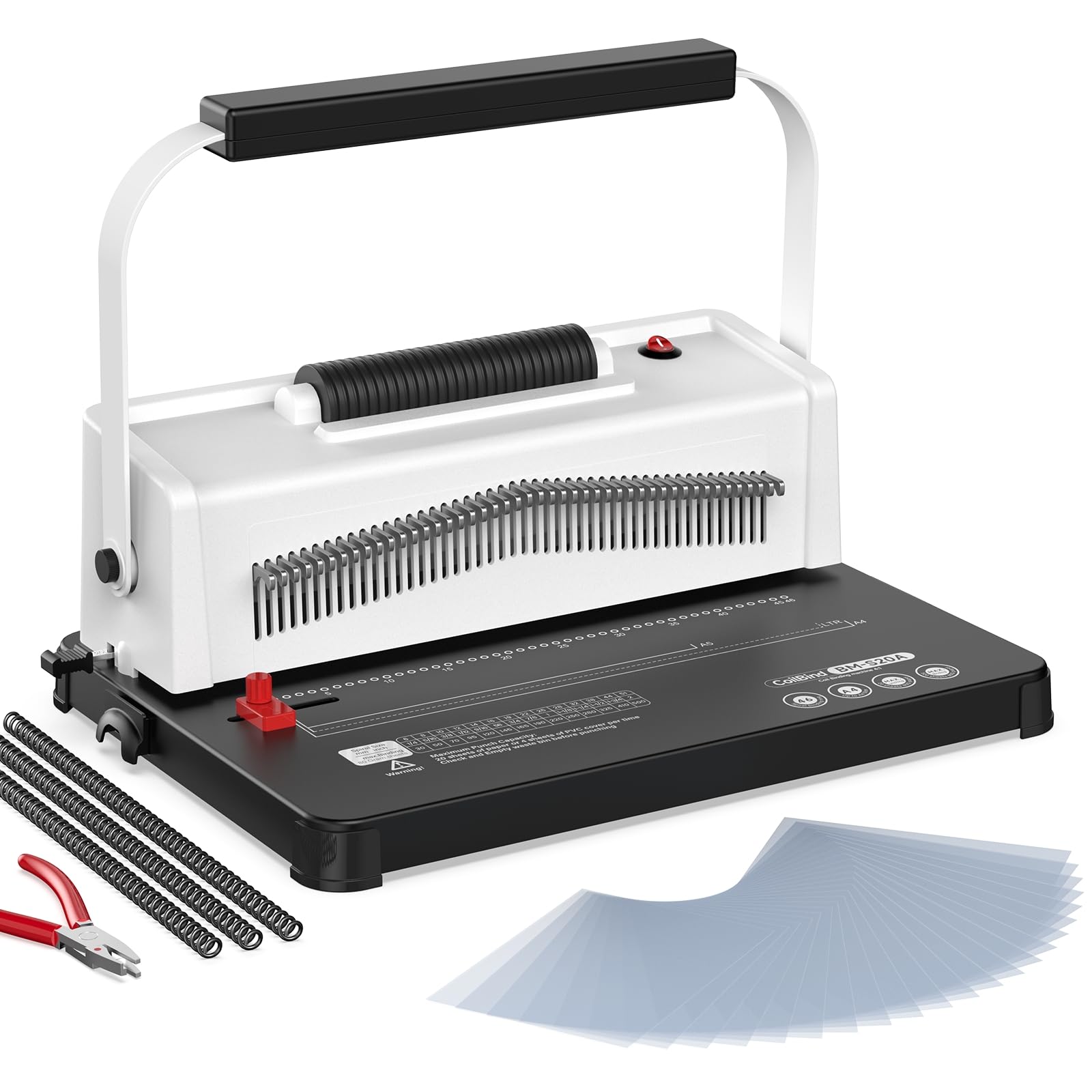 Epoium Spiral Coil Binding Machine, Homeschool Manual 46 Hole Puncher ...