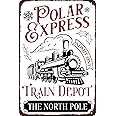 Amazon.com : Polar Express Train Depot the North Pole Metal Sign ...