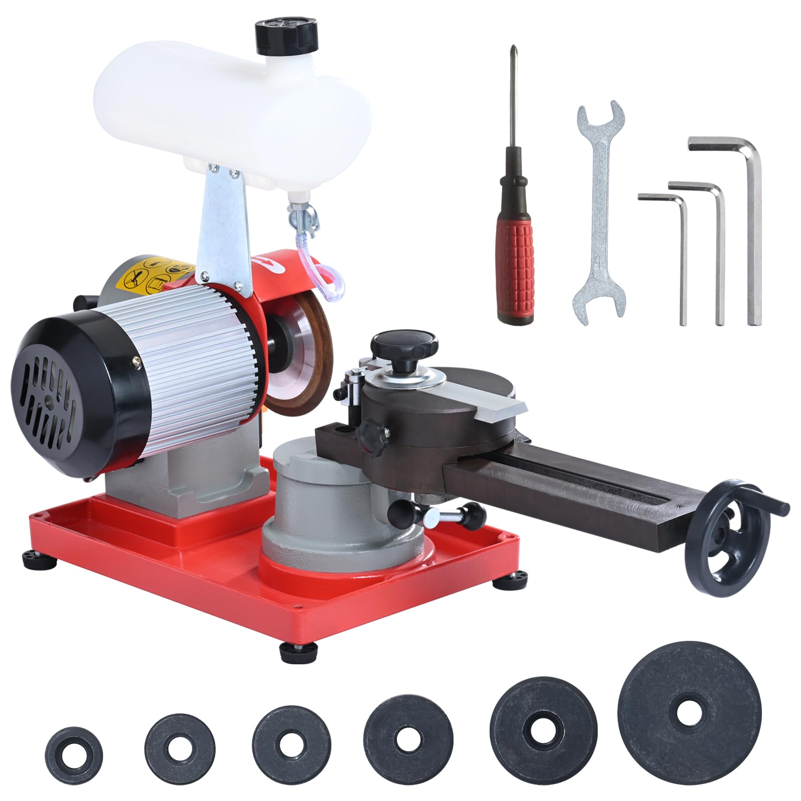 VEVOR Circular Saw Blade Sharpener, 370W Water Injection Rotary Angle ...