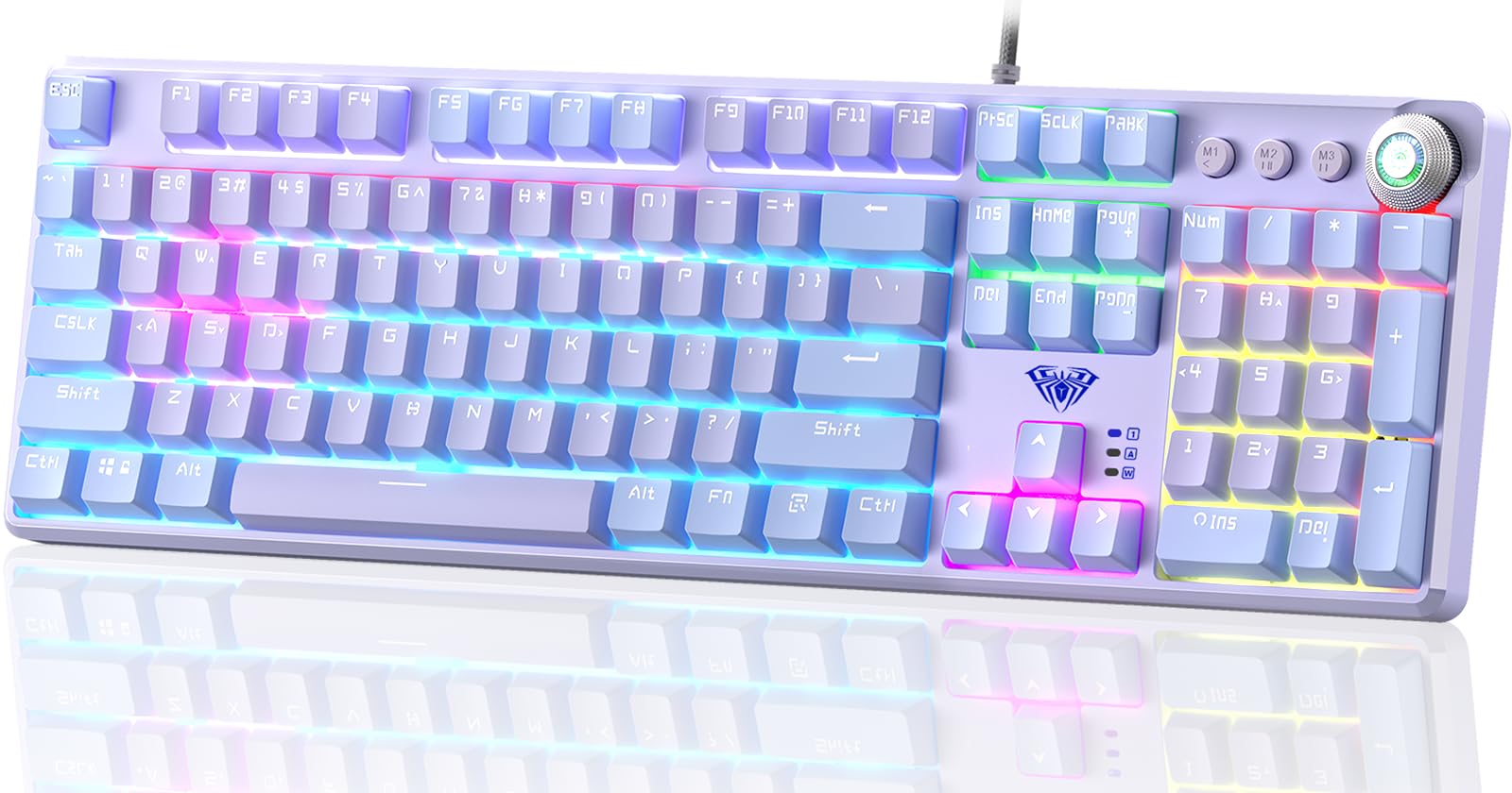 Mua Keyboard, F2088 Pro 108 Keys Purple Mechanical Red Switches ...