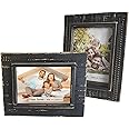 Amazon.com - 4x6 Picture Frames Set of 2, Solid Wood Photo Frame with HD Glass, Farmhouse Rustic ...