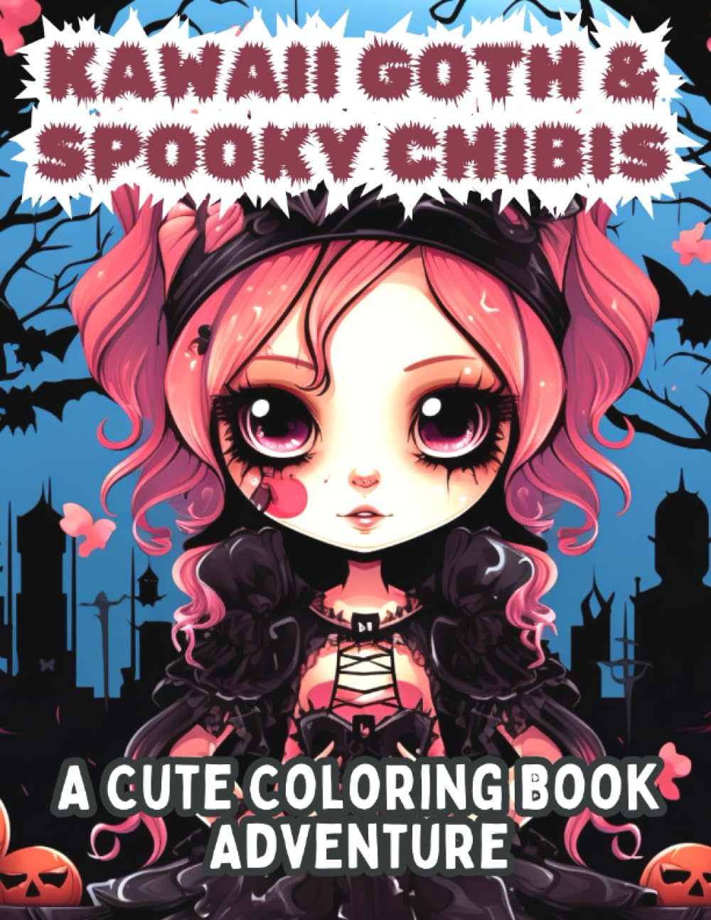 Mua Kawaii Goth & Spooky Chibis: A Cute Coloring Adventure: Creepy ...