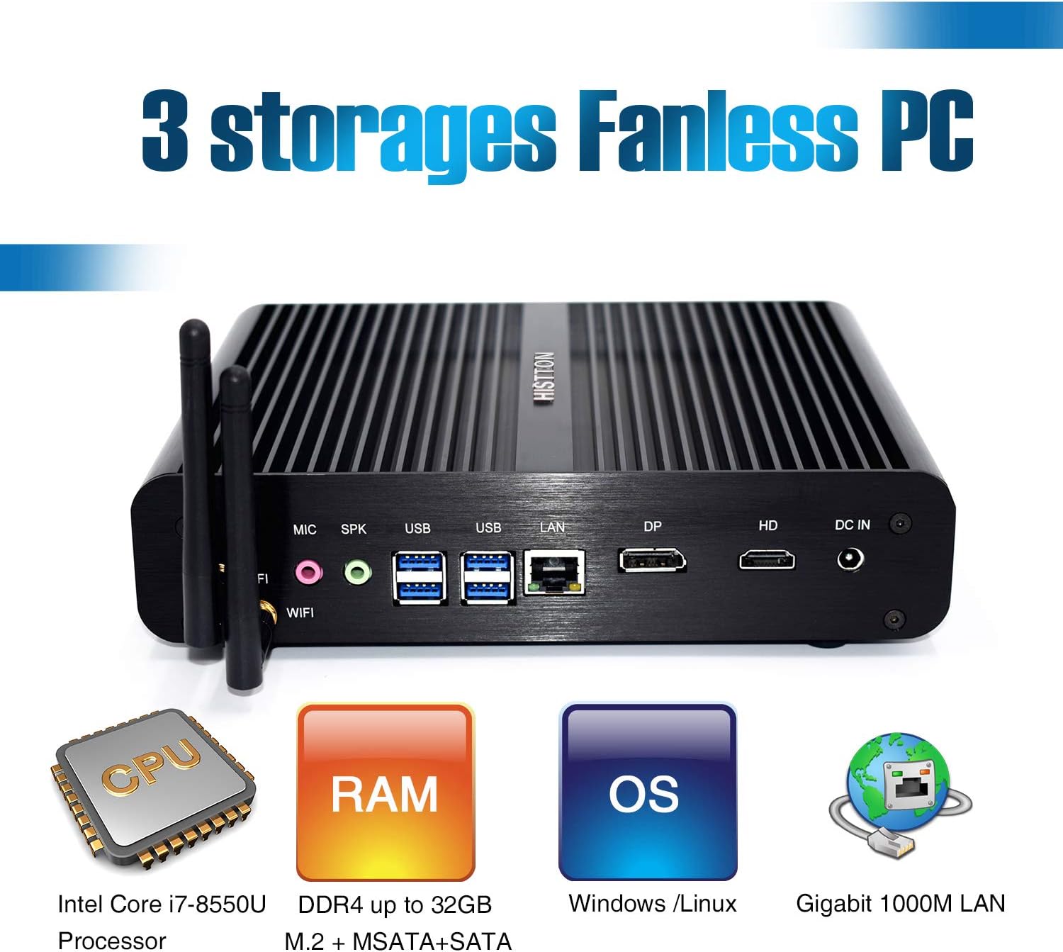 HISTTON Mini-Ordenador de sobremesa (8ª generación procesador Intel ...