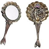 Amazon.com: Mermaid Hand Mirror Collectible Sea Nymph Decoration ...