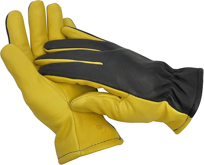 Gold Leaf Ladies Dry Touch Gardening Gloves: Amazon.co.uk: Garden ...