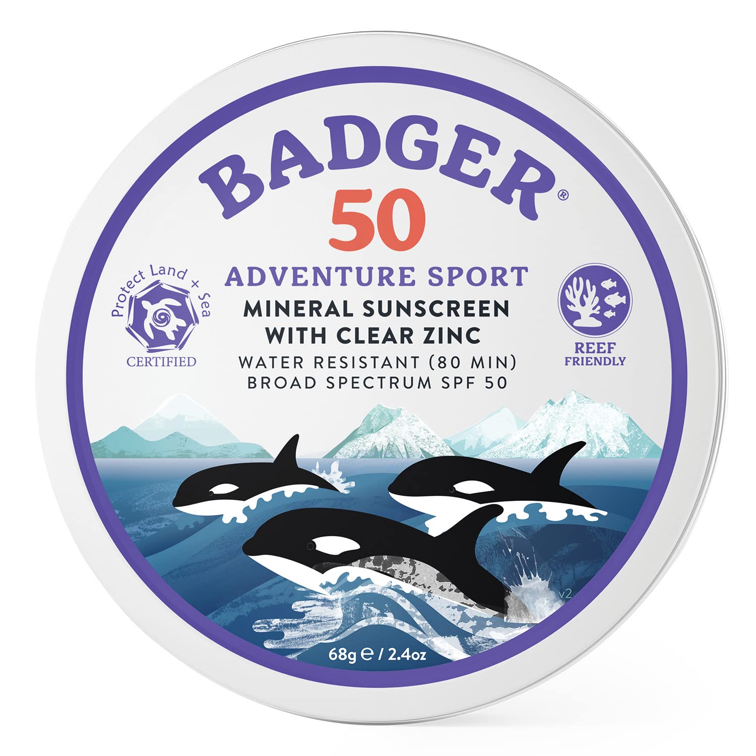 Mua Badger Biodegradable Sunscreen in Metal Tin, SPF 50 Zinc Oxide ...