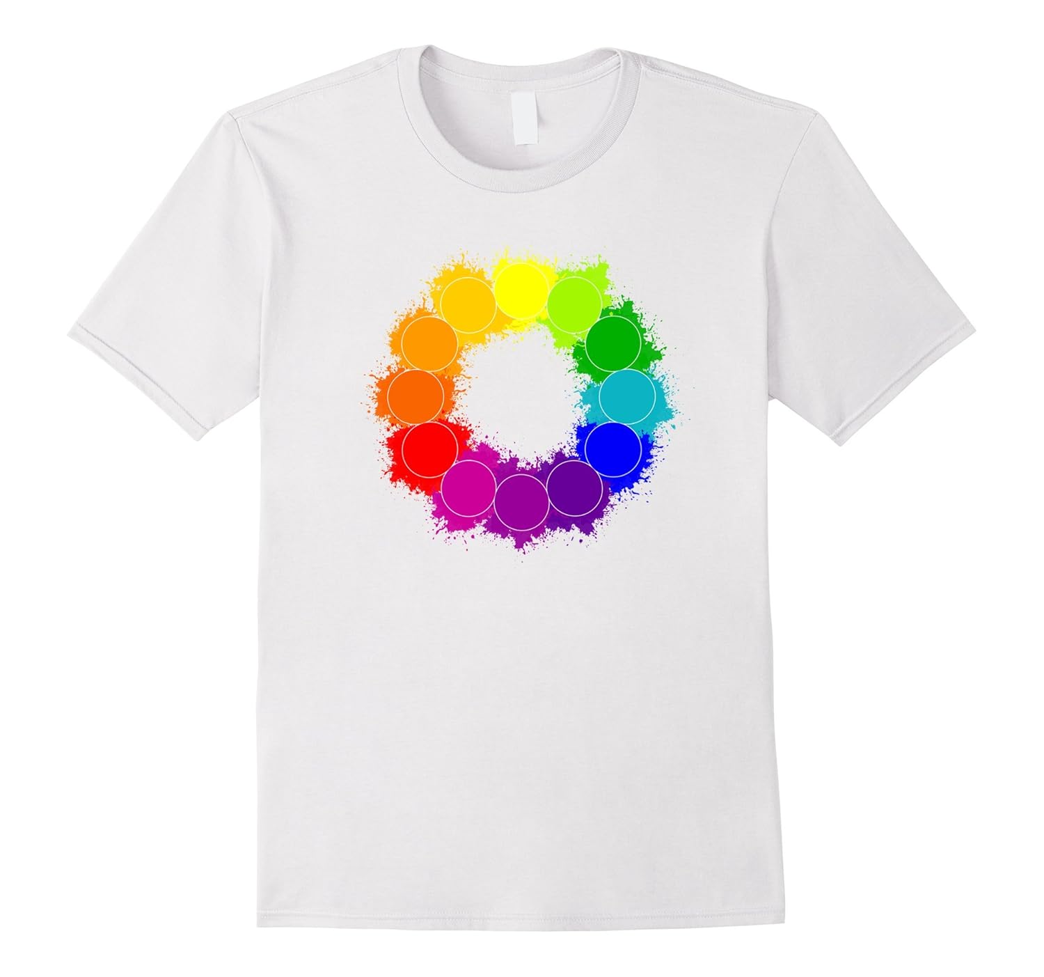 Color Wheel Artist Tshirt for Art teachers artists painters-TH – TEEHELEN