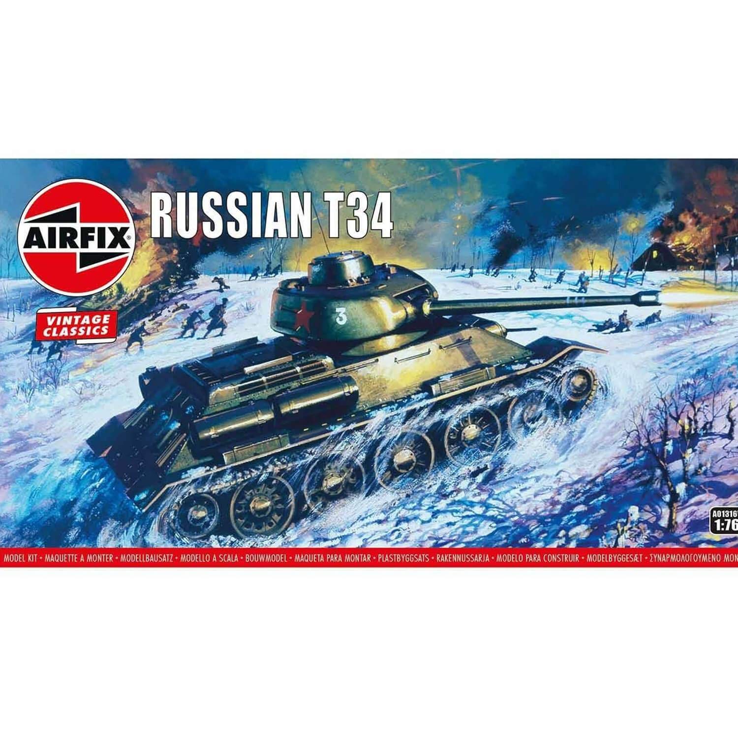 Mua Airfix Model Tank - A01316V Russian T34, Plastic Model Kits for ...