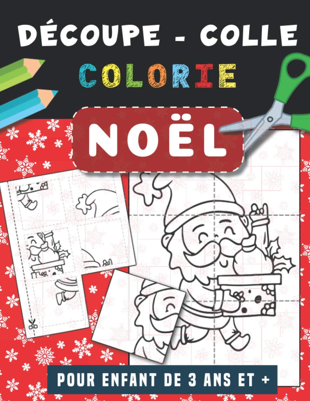 Mua Noël | Découpe Colle et Colorie: Livre de coloriage pour enfant de ...