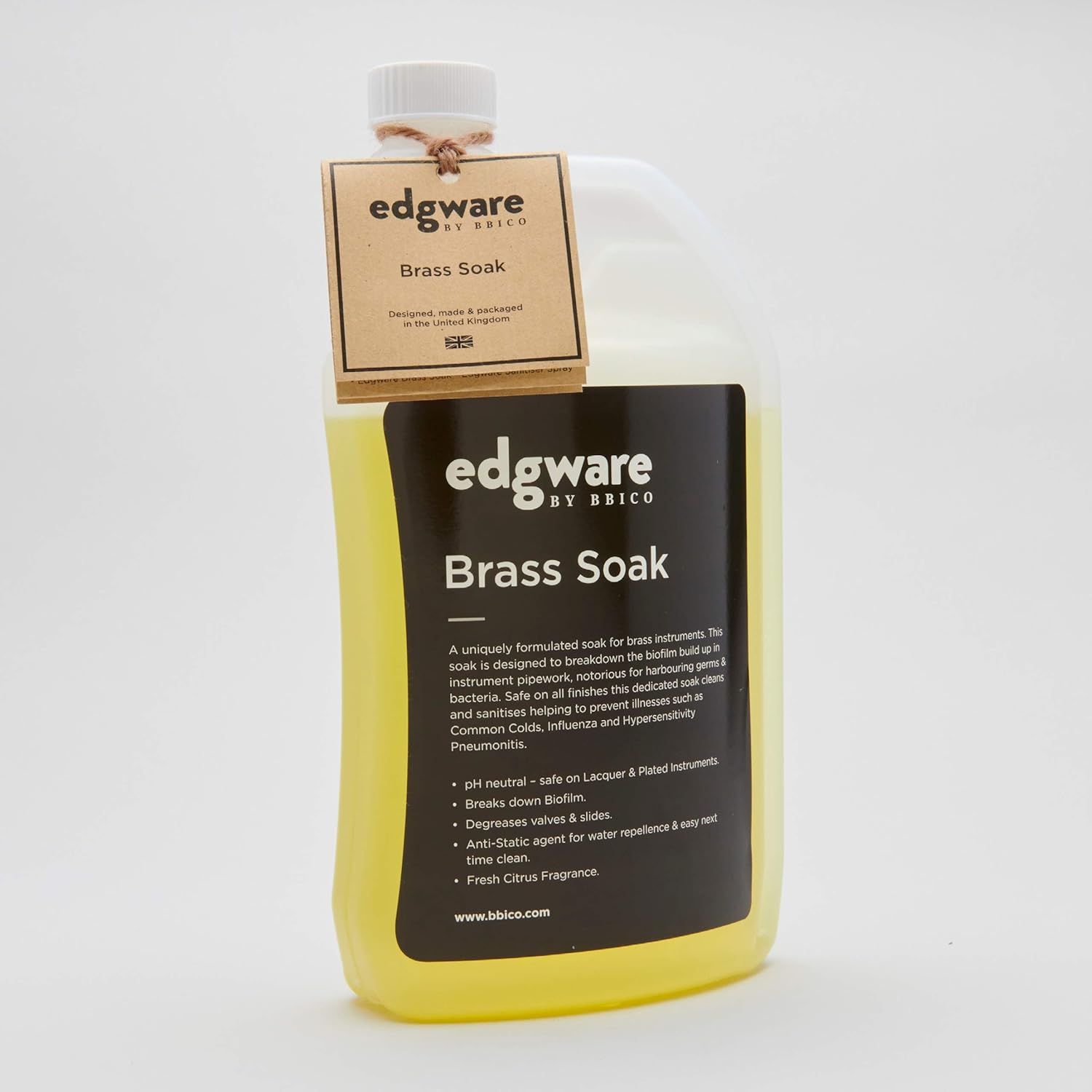 Edgware BY BBICO Brass Soak for Cleaning All Brass Instruments – BigaMart