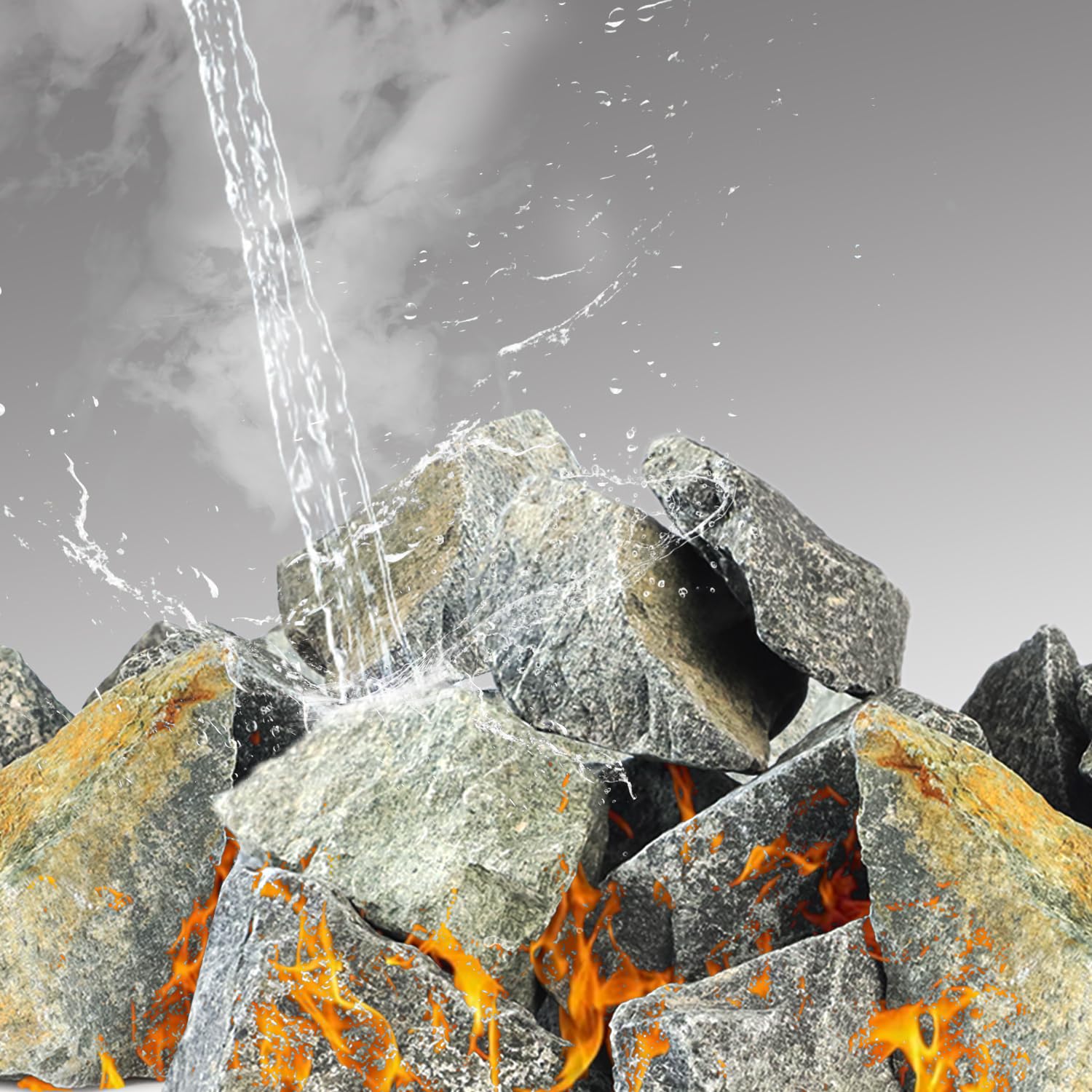 Sauna Rocks, RTOVZON Sauna Stone Pure Natural Lava Rock for Steam Sauna ...