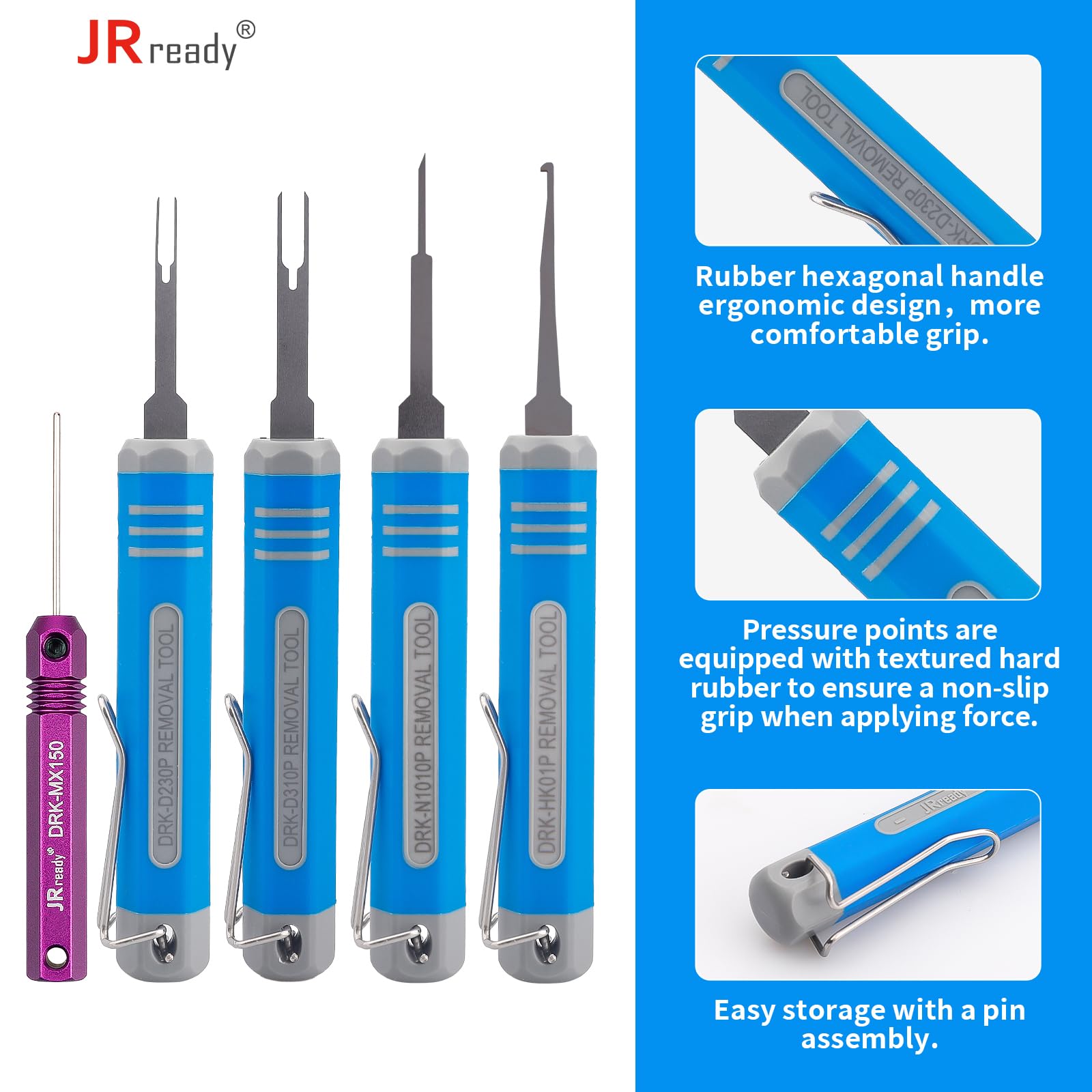 Mua JRready ST5253 Auto Terminal Removal Tool Kit, 5Pcs Pin Extractors ...