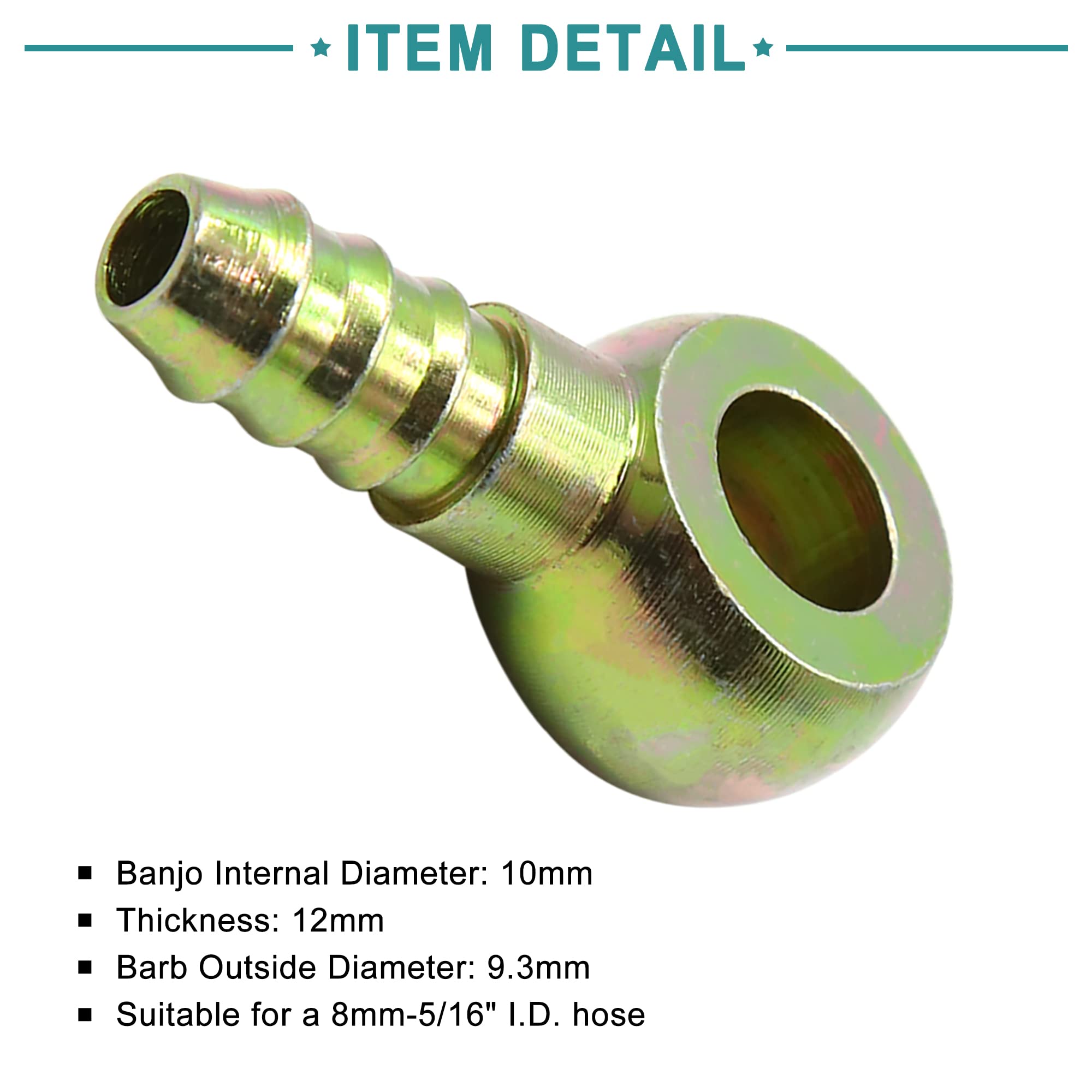 Banjo Fuel Line Motoforti 8mm Fuel Line Adapter Kit - 12mm Banjo ...