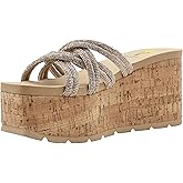 Amazon.com | VOLATILE Women's Firefly Wedge Sandal, Bronze, 9 | Slides