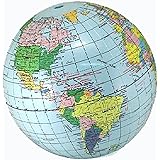 Amazon.com: Inflatable Globe Blow Up Globe World Map Atlas Ball Earth ...