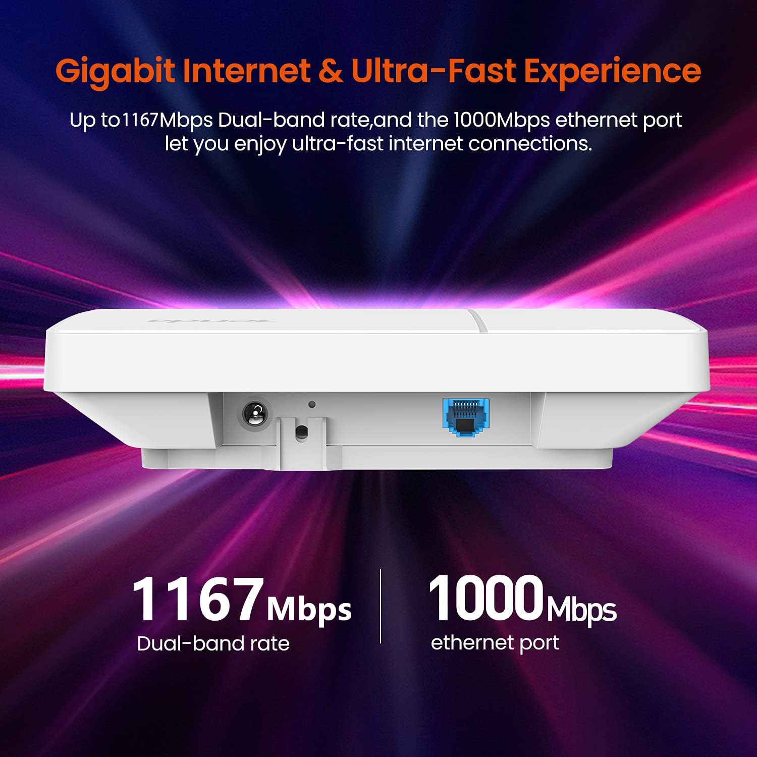 Mua AC1200 Dual Band Gigabit Wireless Access Point, Ceiling Mount WiFi ...