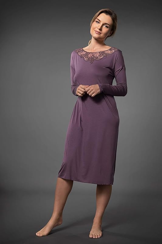 Millesime Nachthemd Damen T shirt Kleid Morgenmantel Damen Nachtkleid ...
