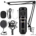 Amazon.com: ZINGYOU Condenser Microphone Bundle, BM-800 Mic Set for Studio Recording ...