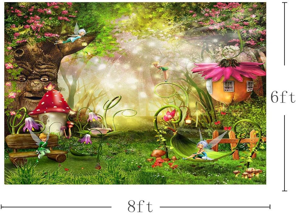 MEHOFOTO Photo Studio Booth Background Fairy Tale Enchanted Forest ...