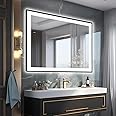 Amazon.com: Megatex 40x30 LED Lights Bathroom Mirror -Black Aluminum ...