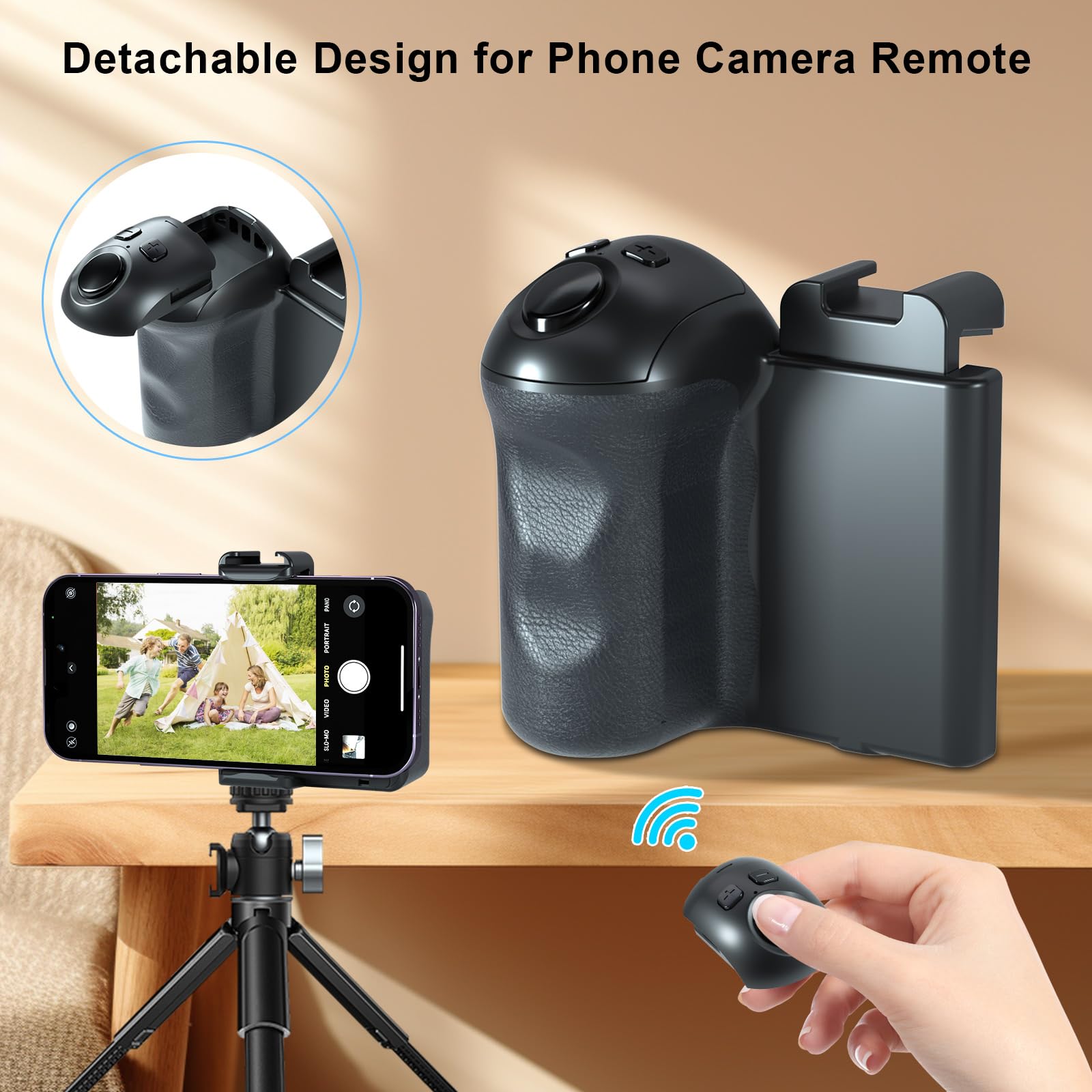 Mua Voinap Phone Camera Grip with Zoom Remote, Smartphone Handle Holder ...