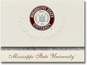 Amazon.com : Signature Announcements Mississippi State University ...