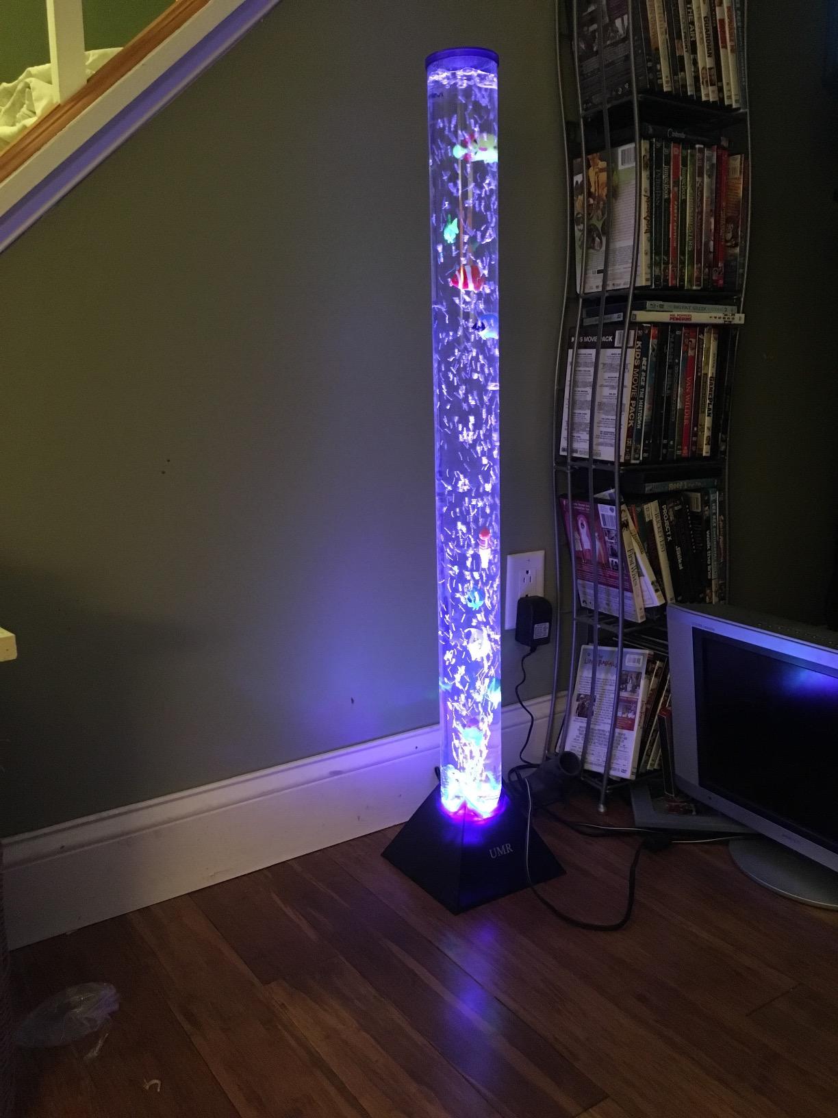$16/mo - Finance SensoryMoon 3 ft Sensory Bubble Tower Lamp w 5 Fake ...