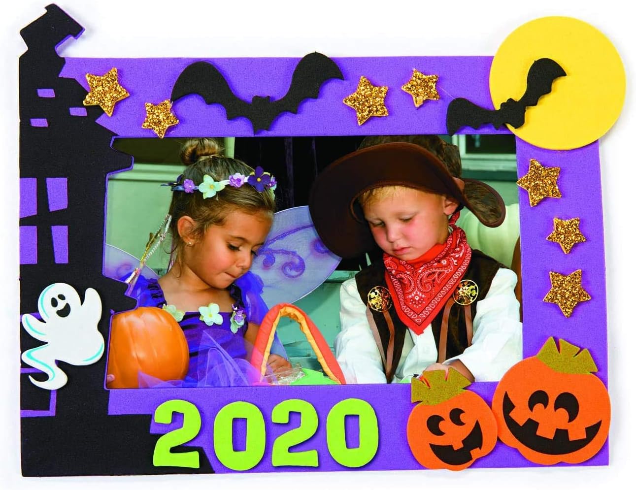 Amazon.com: 4E's Novelty Halloween Crafts for Kids - Picture Frame ...