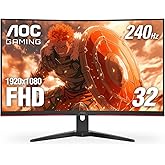 Amazon.com: AOC C32G1 32" Curved Frameless Gaming Monitor, FHD ...