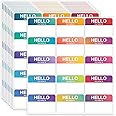 Amazon.com: Tacnology 375 Pcs Name Tag Stickers - 3"x 2" Colorful ...