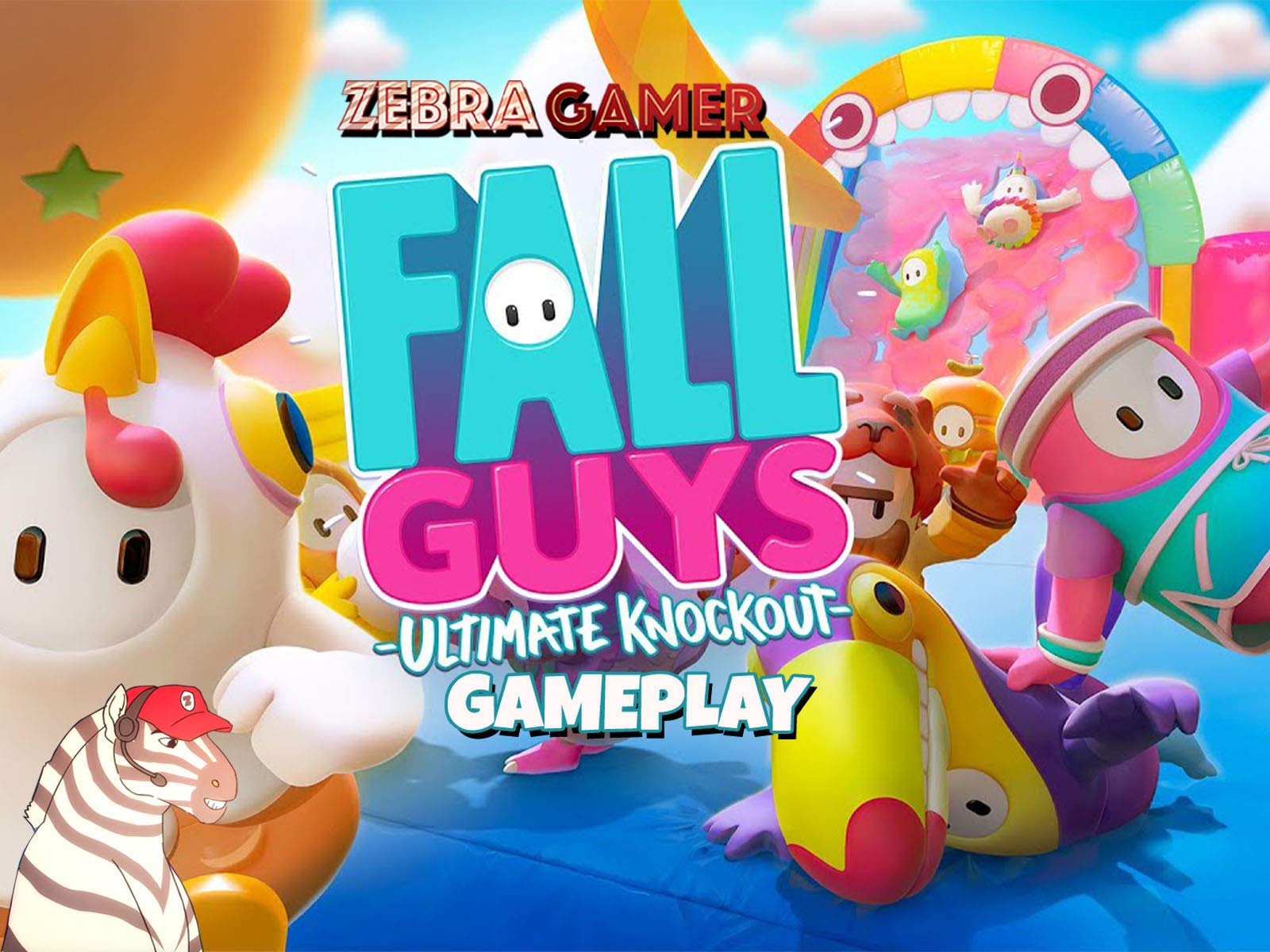 Watch Clip: Fall Guys Ultimate Knockout Gameplay - Zebra Gamer | Prime ...