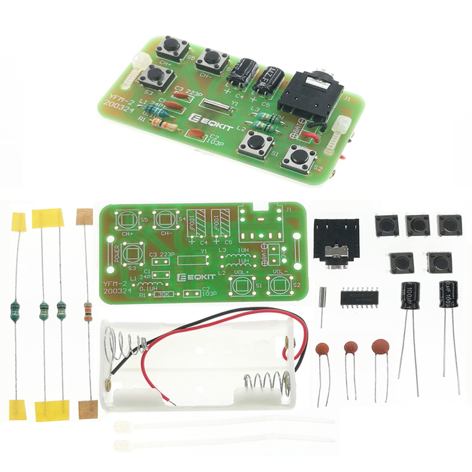 Mua DIY Kit 76MHZ-108MHZ, FM Soldering Project Receiver Module DIY Kits ...