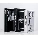 Amazon.com: Set of 3 Decorative Books for Home Decor - Coffee Table ...