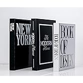 Amazon.com: Set of 3 Decorative Books for Home Decor - Coffee Table ...