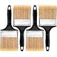 Amazon.com: Bates- Paint Brushes, 4-Inch, 4 Pack, Flat Paint Brushes ...