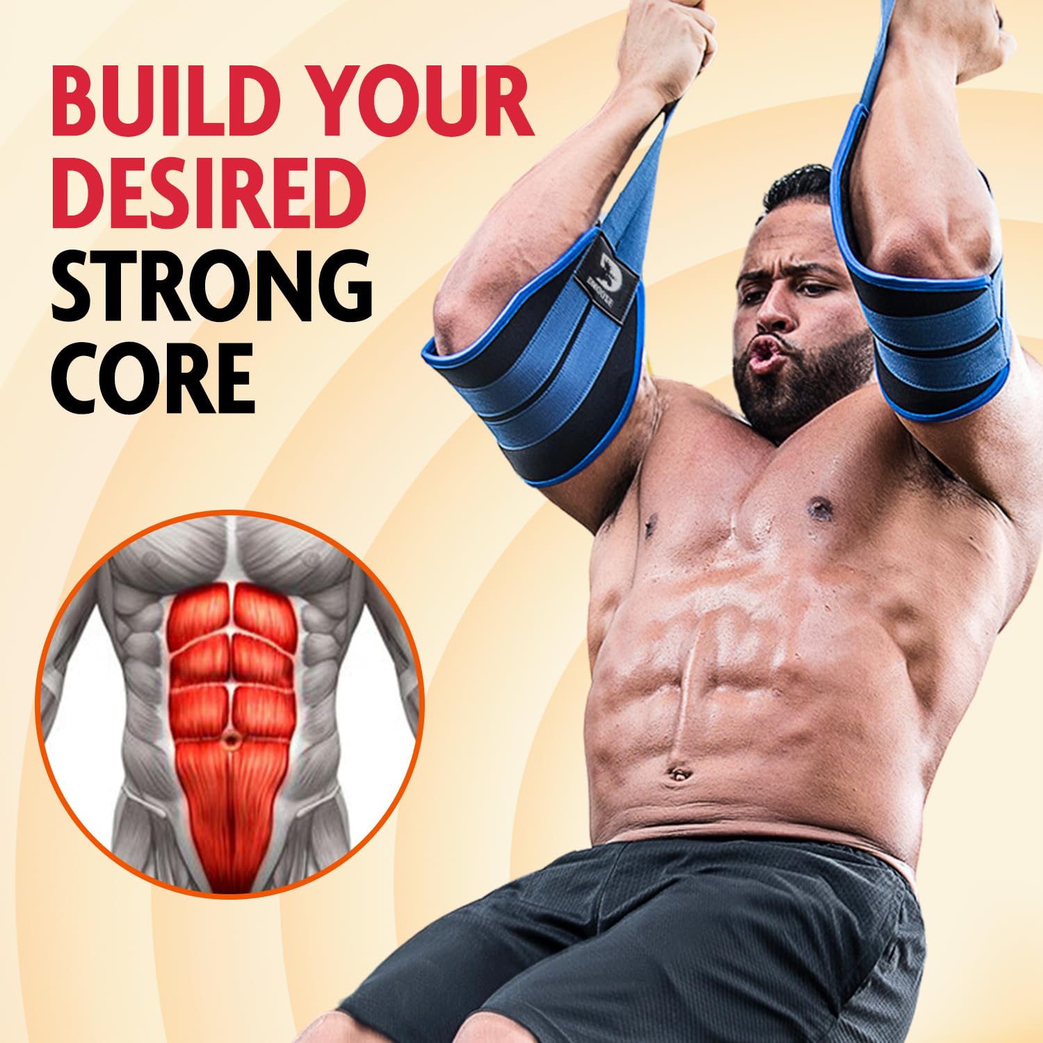 Mua Hanging Ab Straps for Pull Up Bar & Abdominal Muscle Building, Rip ...